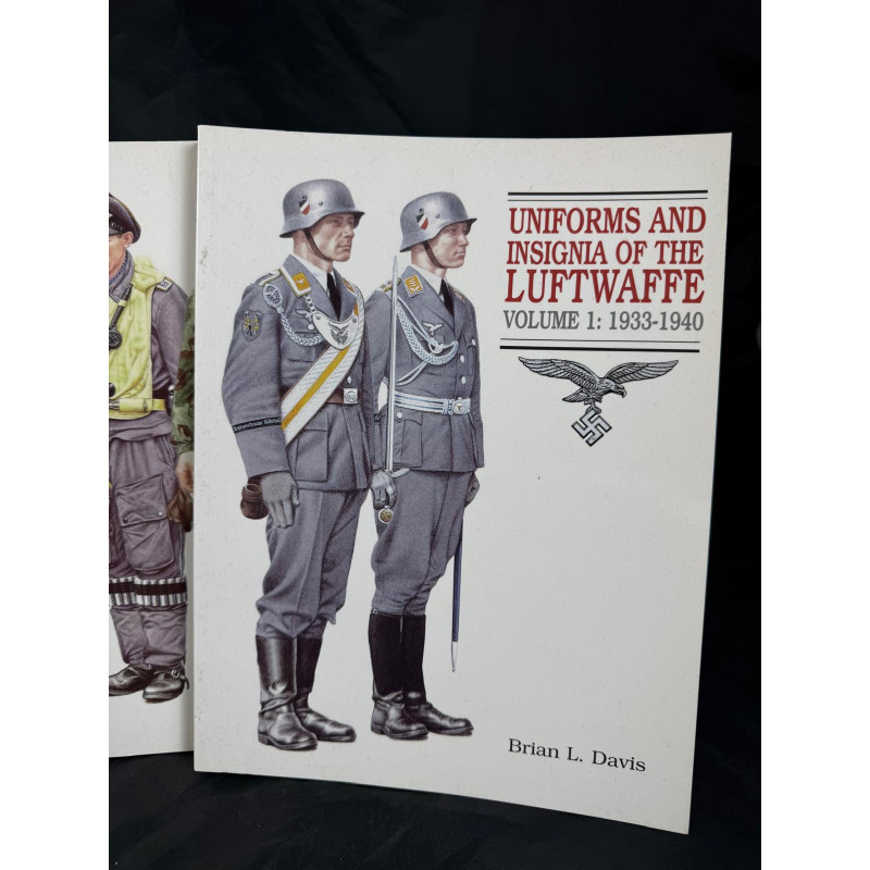 "UNIFORMS AND INSIGNIA OF THE LUFTWAFFE" VOLUME 1 AND 2