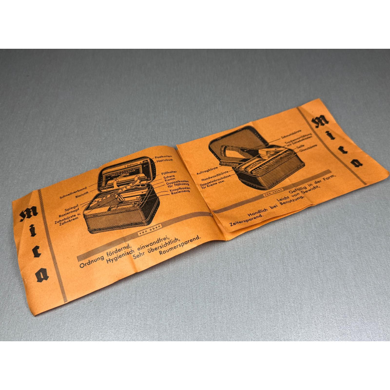 GERMAN OFFICERS WW2 SELF-CARE KIT, "MICA" MANUFACTURER