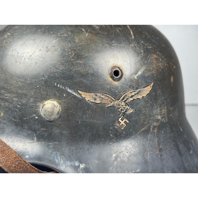 GERMAN WW2 LUFWAFFE M35 DD STALHELM